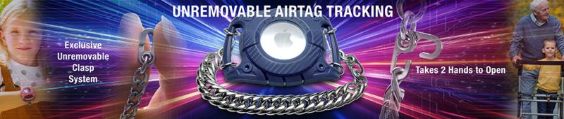 Unremovable AirTag 50777 Alzheimer's Medical Tracking Bracelet